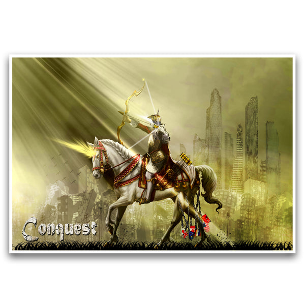 Four Horsemen of the Apocalypse art, Conquest, War, Famine, Death, dar ...